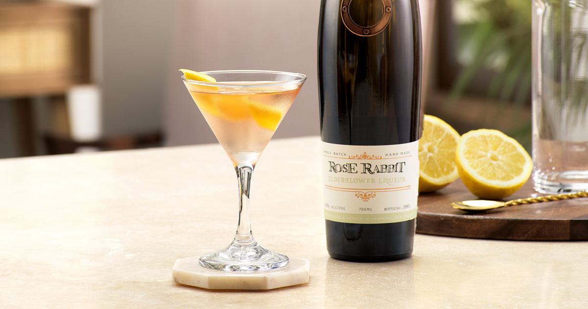 Rose Rabbit Martini Cocktail | Cardrona Distillery